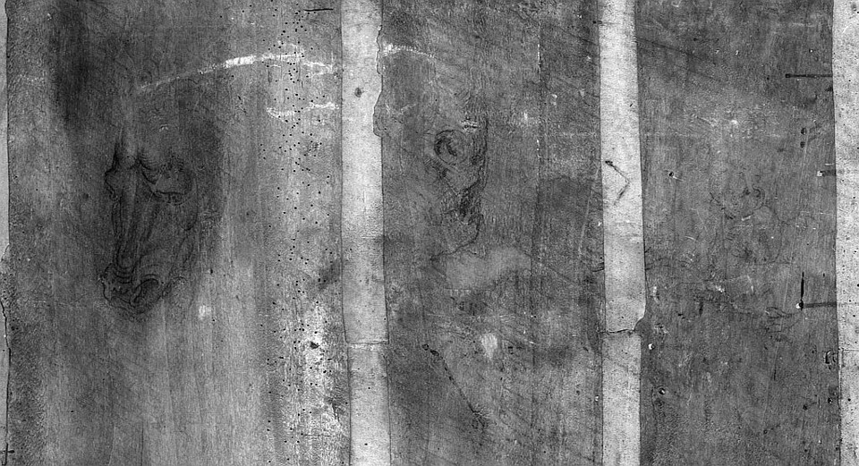 Rascunhos são encontrados em moldura de quadro de Leonardo da Vinci