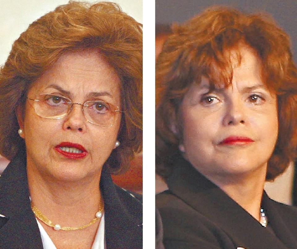 Dilma aparece com novo visual