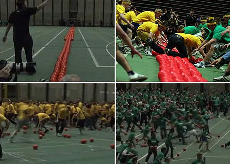 1.200 estudantes canadenses disputam jogo de queimada