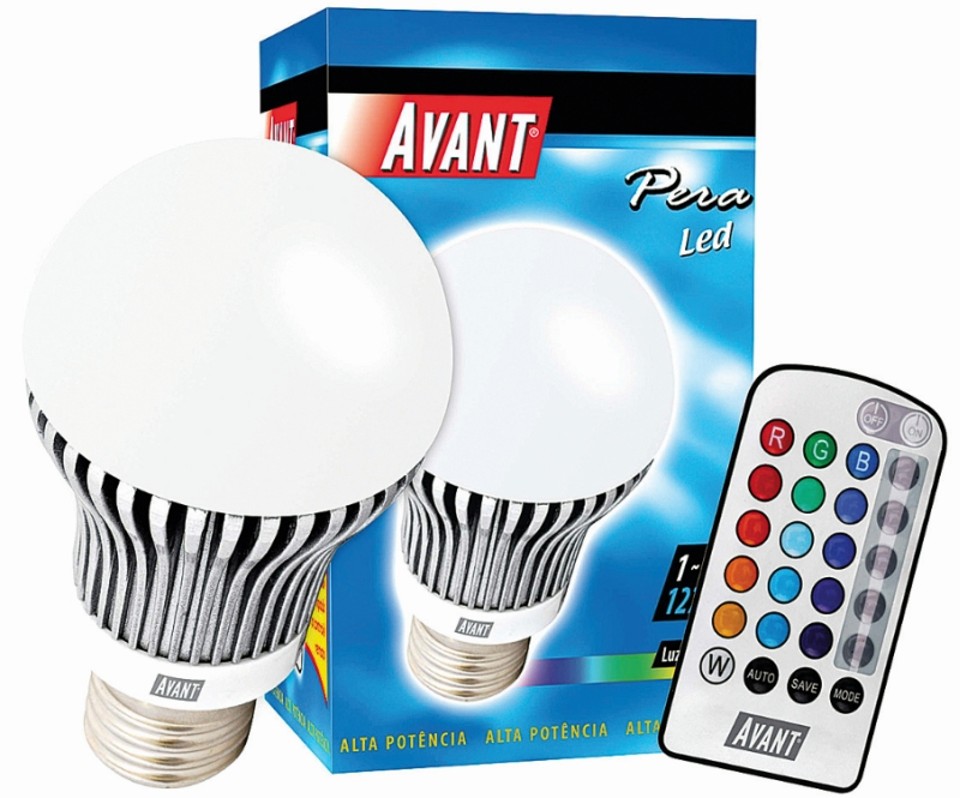 Lâmpada de led com controle remoto nas tensões 127 e 220v