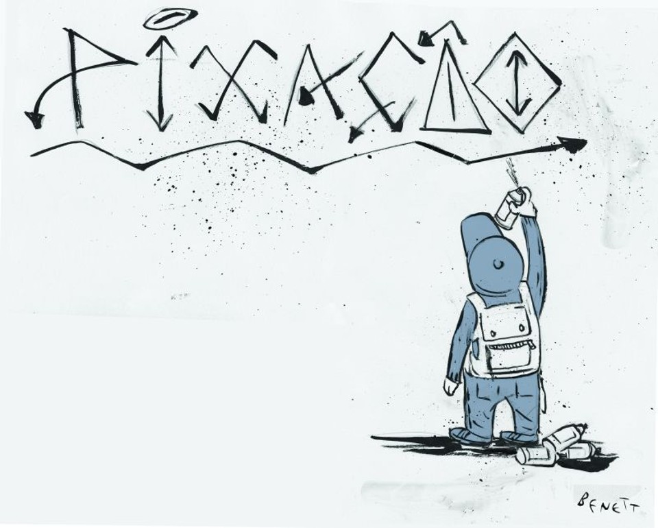 Na internet, até pichar é bonito