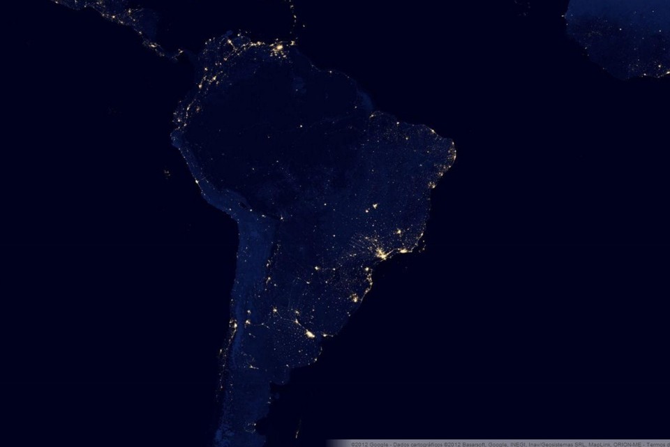 Google Maps permite visualização da Terra à noite