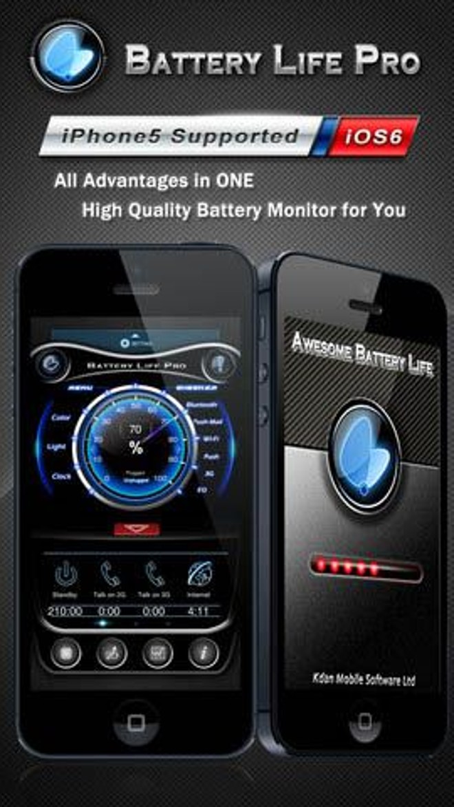 Um app: Battery Life Pro