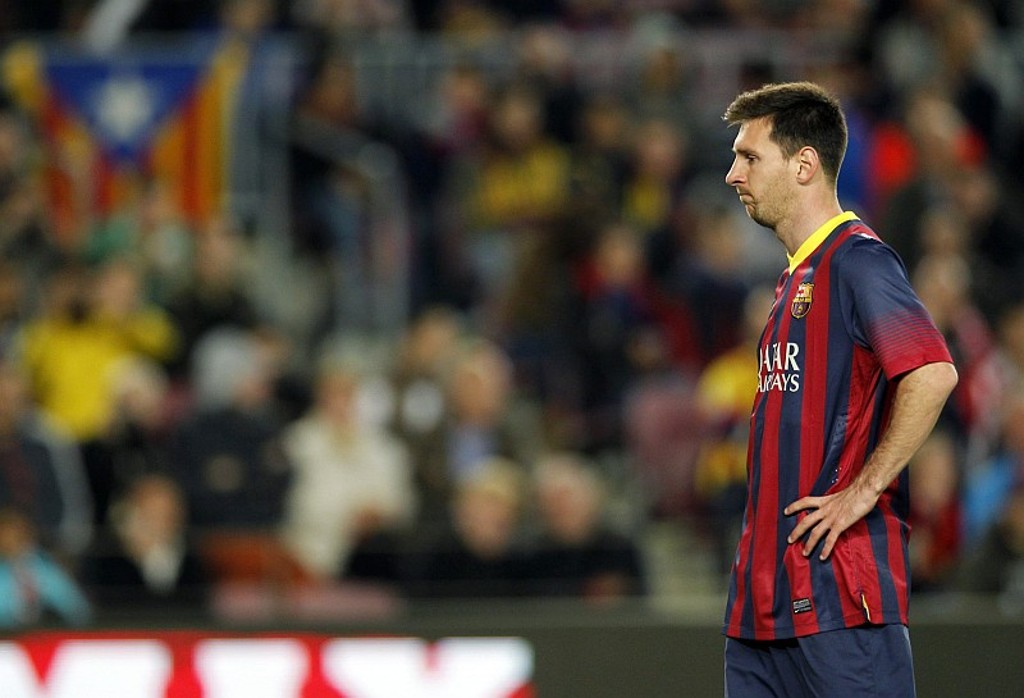 Messi vomita em campo pela quarta vez na temporada
