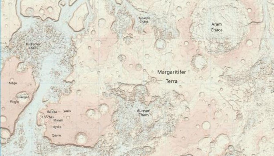 Empresa britânica cria primeiro mapa de Marte