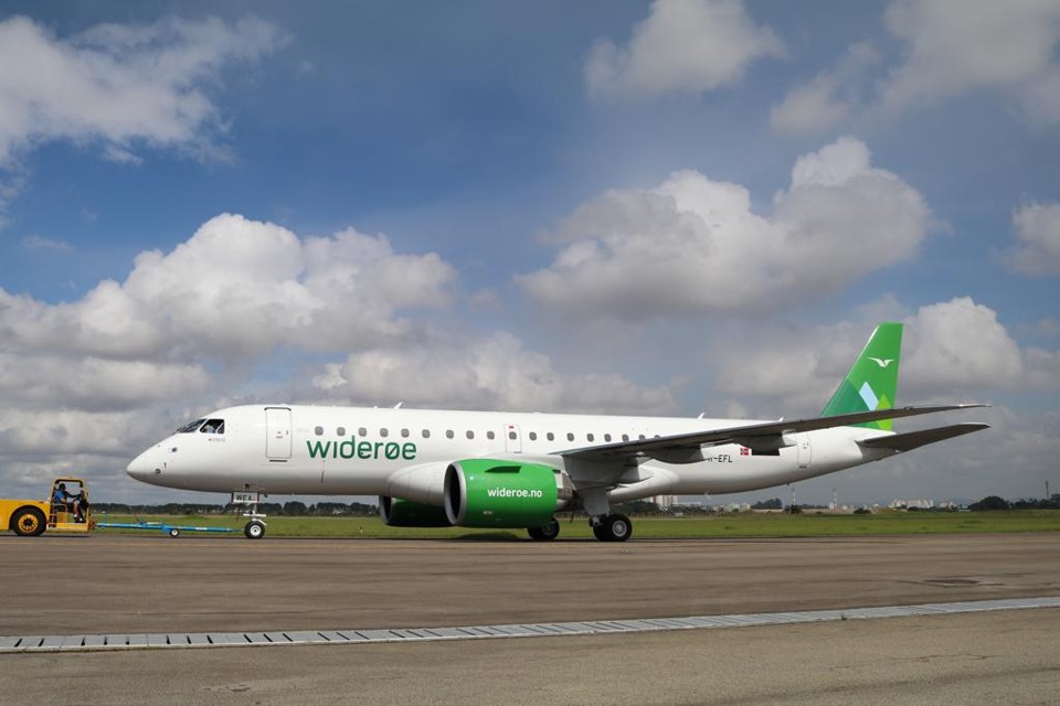 Embraer entrega primeiro avião E190-E2 a companhia da Noruega