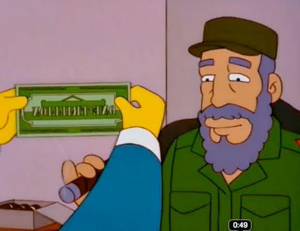 Como Além da Imaginação e Os Simpsons retrataram Fidel Castro
