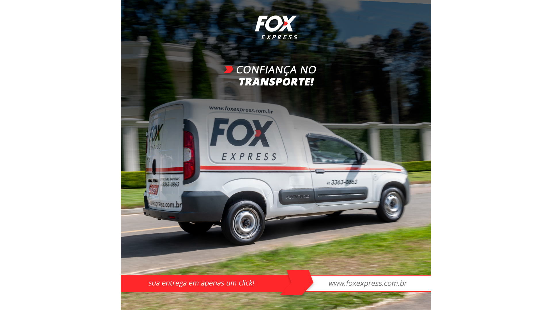 Você pode enviar pacotes de forma segura e rápida.