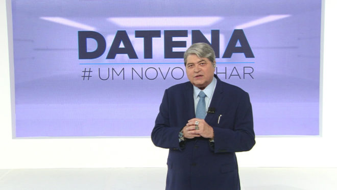 Pré-candidato, Datena usa programa para criticar Bolsonaro