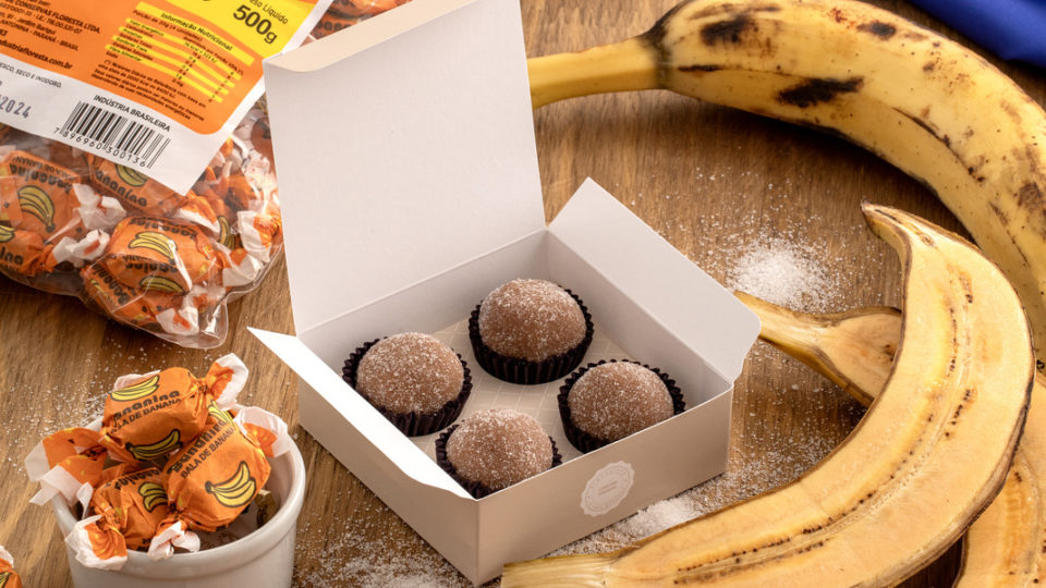 Brigadeiro de Bala de Banana é novidade em doceria