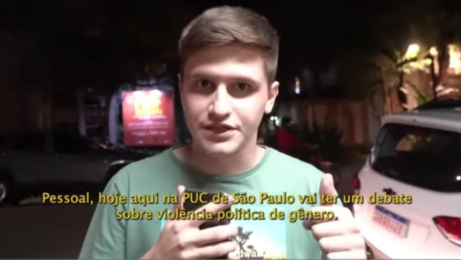 Membro do Novo vira réu por filmar evento com Manuela d’Ávila