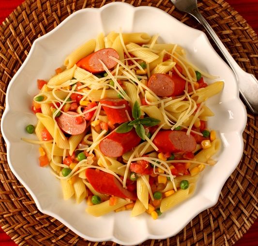Receita de Penne Primavera