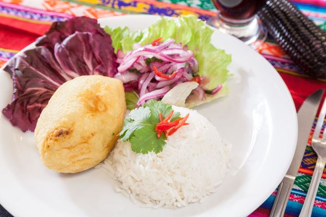 Receita de batata recheada peruana