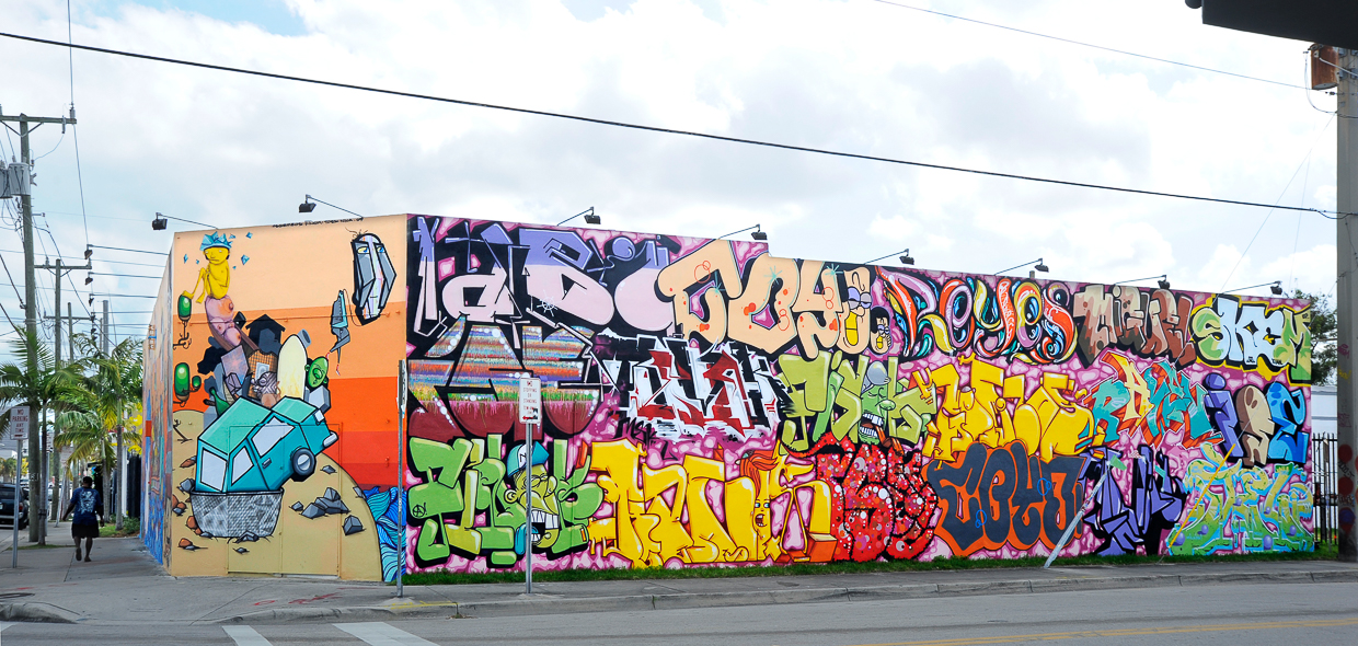 Grafite promoveu revolução em bairro decadente de Miami