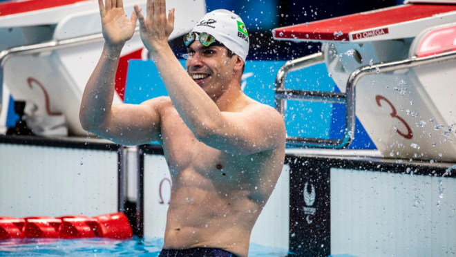 Phelipe Rodrigues conquista o bronze nos 50m livres da classe S10