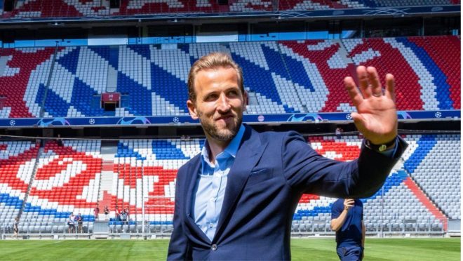 Harry Kane é apresentado oficialmente no Bayern de Munique