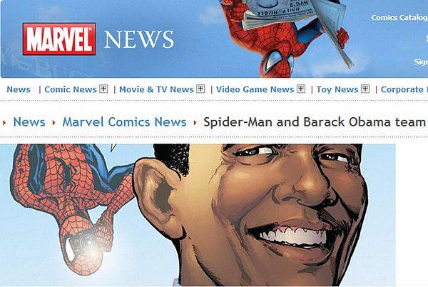 Barack Obama encontra o Homem-Aranha em HQ da Marvel Comics