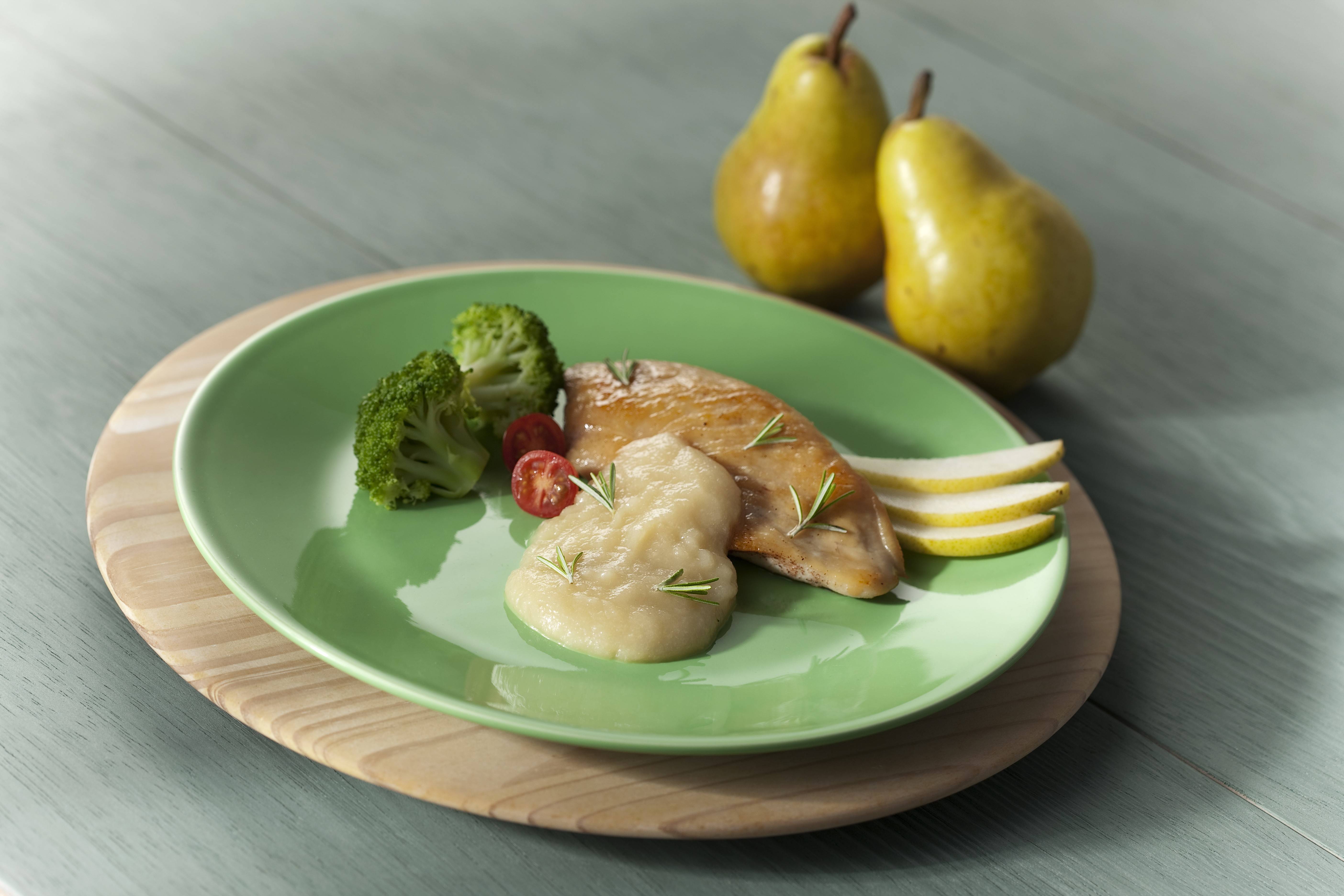 Frango ao creme de peras