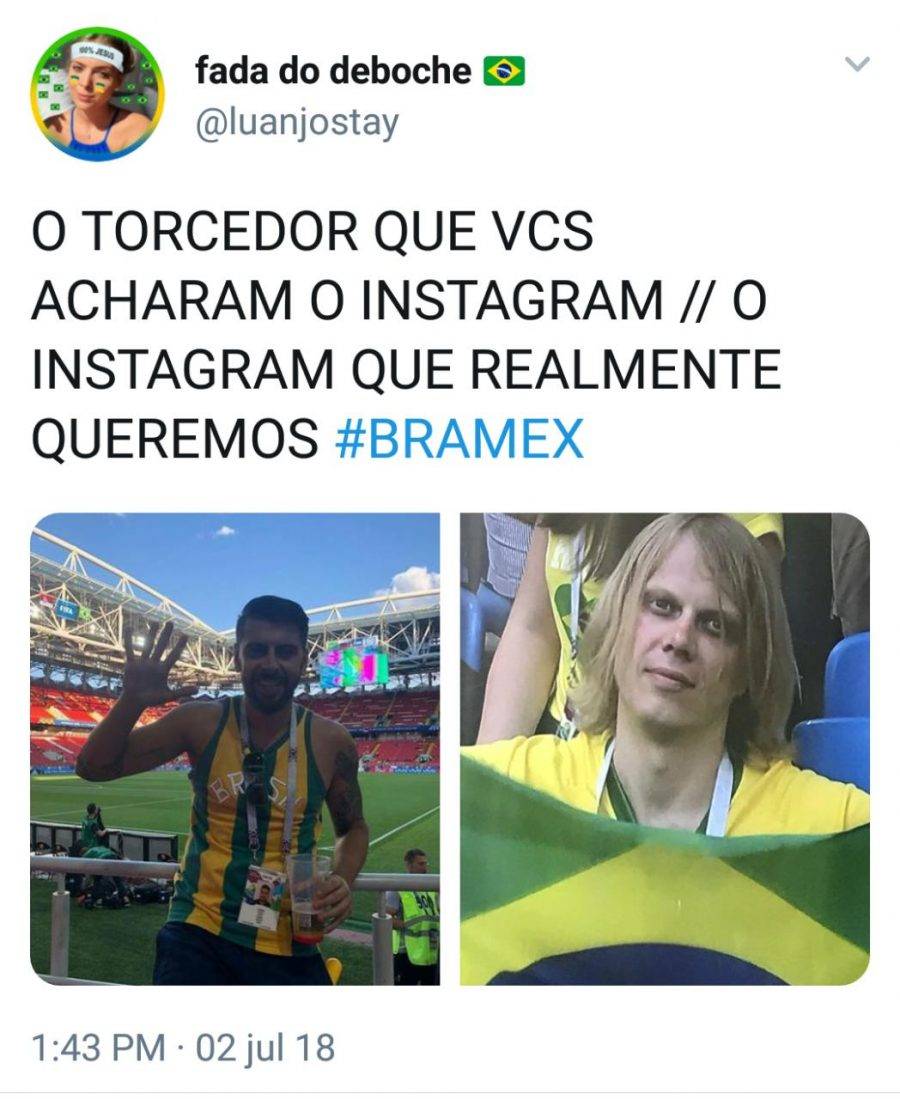 Jornal encontra torcedor “sinistro” que virou meme em jogo do Brasil