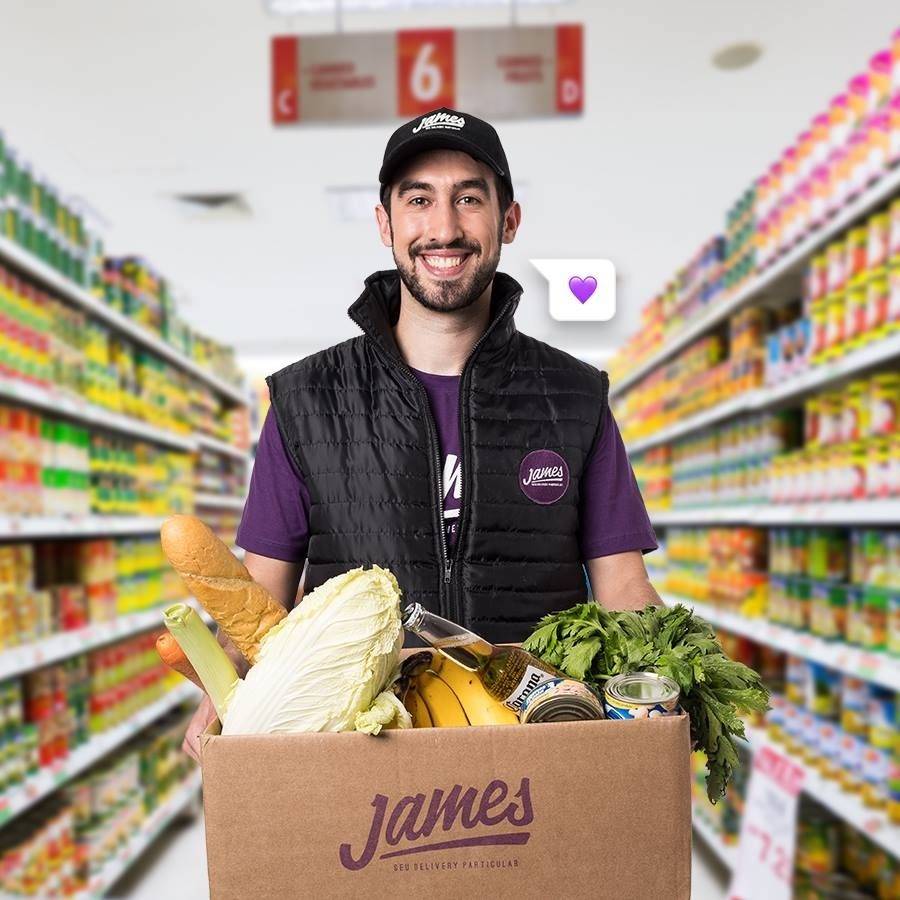 James Delivery faz compras no supermercado por R$ 5,99 mais 10%